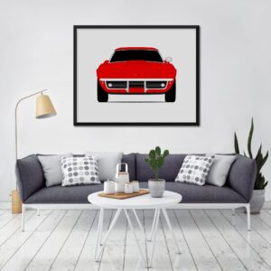 Chevy Corvette C3 L88 (1968-1969) 3rd Generation Inspired Poster Print Wall Art Decor Handmade (Unframed)