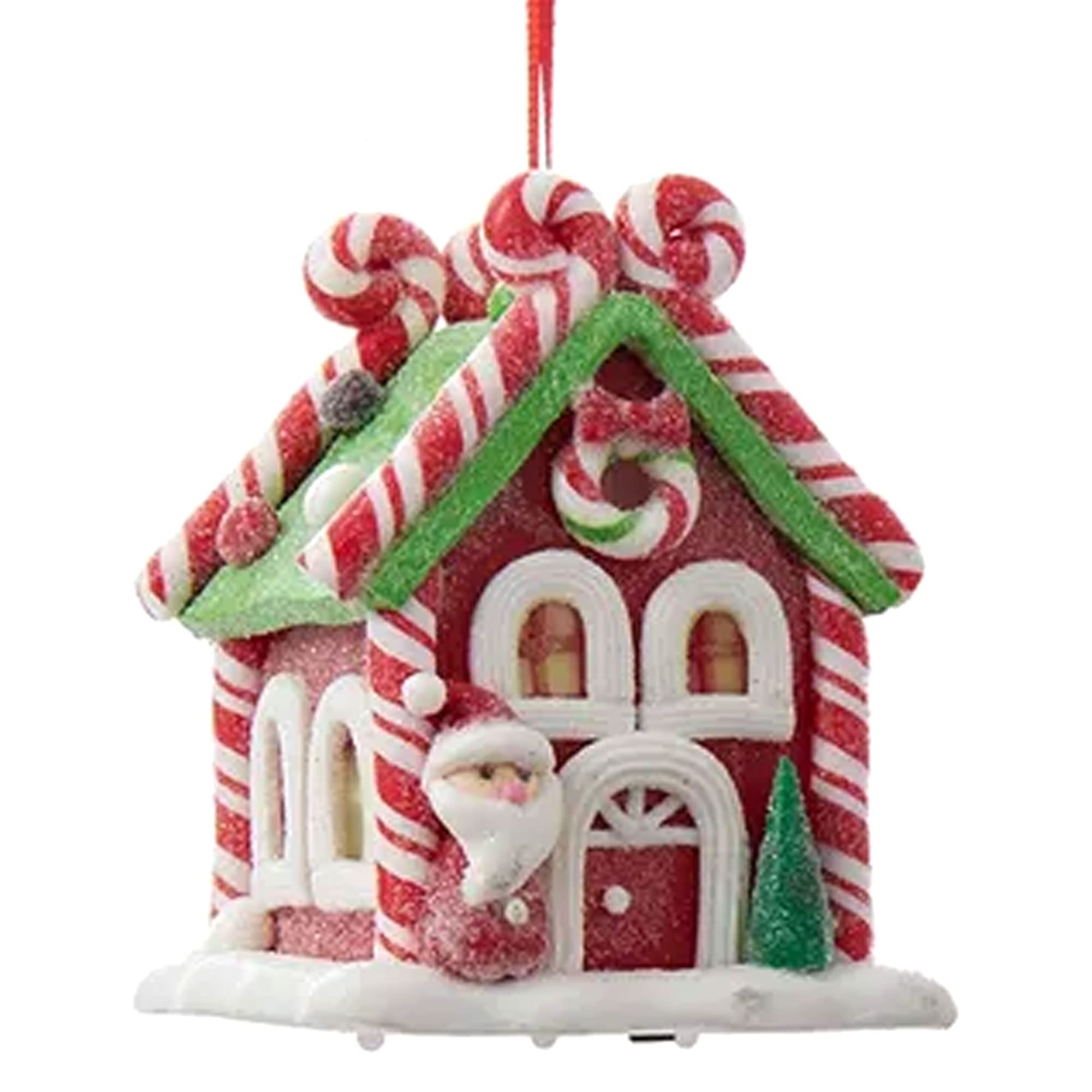 Kurt Adler Claydough LED Gingerbread Houses - 3 Assorted (3.5 Inches)