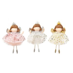 wepetyo 3x angel ornaments doll hanging ornaments xmas tree hanging pendant decorations christmas tree ornaments set creative gifts(mixed style)