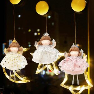 Wepetyo 3X Angel Ornaments Doll Hanging Ornaments Xmas Tree Hanging Pendant Decorations Christmas Tree Ornaments Set Creative Gifts(Mixed Style)