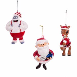 rudolph the red-nosed reindeer® blow mold ornament 3-piece set