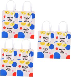 abaodam 12 pcs gift paper bag wedding gift bag goodie bags gift packaging bags party bags creative gift bag holiday gift bags dot paper bags dot gift bags baby medium packing bag