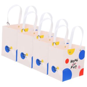 Abaodam 12 Pcs Gift Paper Bag Wedding Gift Bag Goodie Bags Gift Packaging Bags Party Bags Creative Gift Bag Holiday Gift Bags Dot Paper Bags Dot Gift Bags Baby Medium Packing Bag