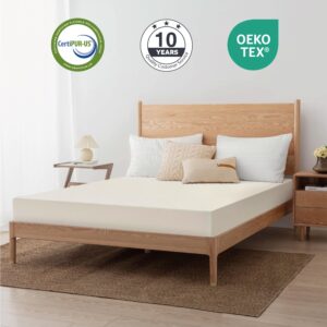 Dyonery Queen Mattress 6 Inch Memory Foam Mattress Bed in a Box, Terry Fabric Cover Mattress, Cooling Gel Matress Bed in a Box, CertiPUR-US Certified, Medium Mattress, 60" X 80" X 6", Beige