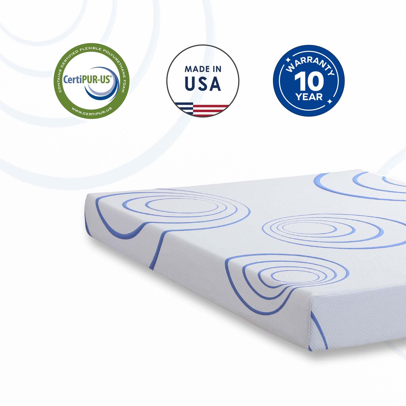 DUNTRKDU Queen Size Mattress, 8 inch Gel Bamboo Charcoal Memory Foam Mattress in A Box, Breathable Medium Mattress Supportive & Pressure Relief, CertiPUR-US Certified, Medium Firm Feel (8Queen)