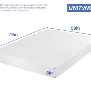 Pazidom Queen Mattress 8 Inch Gel Memory Foam Mattress for Cool Sleep & Pressure Relief, Medium Firm Mattresses/CertiPUR-US Certified/Bed-in-a-Box, Queen