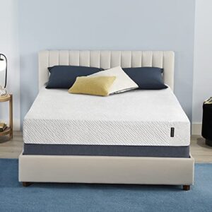 serta - 9 inch amazon exclusive cooling gel memory foam mattress, queen size, medium-firm, supportive, certipur-us certified, 100-night trial - pure slumber,white