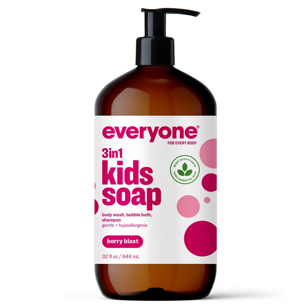 Everyone 3 In 1 Berry Blast Kids Soap, 32 FZ