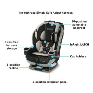 Graco Extend2Fit 3-in-1 Car Seat, Stocklyn