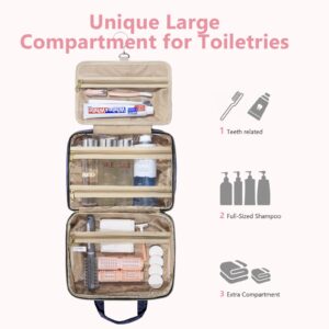 urophylla Detachable Travel Toiletry Bag for Women - Large Toiletry Bags for Traveling Women - Hanging Makeup Cosmetic Bag, Organizer for Travel Accessories Cruise Essential - Travel Size Toiletries