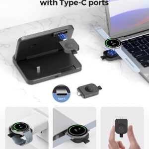 Wireless Charger for Samsung and Android 3 in 1 Foldable Samsung Charging Station for S24/S23 /S22 /S21/S20, Z Fold 5/4/3, Z Flip 5/4/3, Samsung Watch Charger 6 Classic/5/5 Pro/4/3,Galaxy Buds