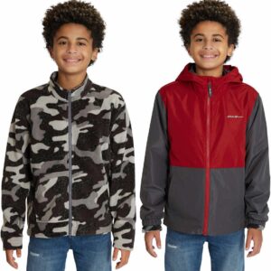 Eddie Bauer Kids Lightweight Lone Peak 3 in 1 Hooded Jacket (as1, alpha, s, regular, Chilli Pepper)