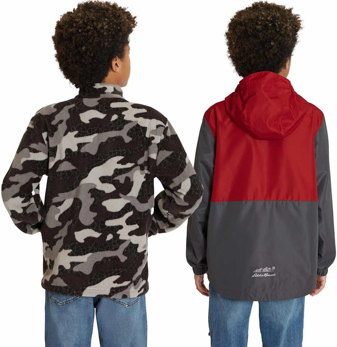 Eddie Bauer Kids Lightweight Lone Peak 3 in 1 Hooded Jacket (as1, alpha, s, regular, Chilli Pepper)