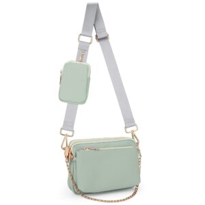 uto small crossbody bags for women 3 in 1 trendy belt purse fashion designer mini cute sling fanny chest pack green