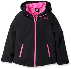 under armour ua westward 3 in 1 jacket, black/pink, ymd