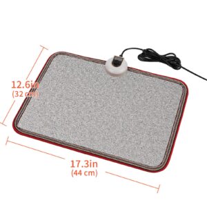 OLYDON Electric Heated Floor Mats Under Desk, Heated Foot Warmer - 110v Toes Warming Heater for Office and Home