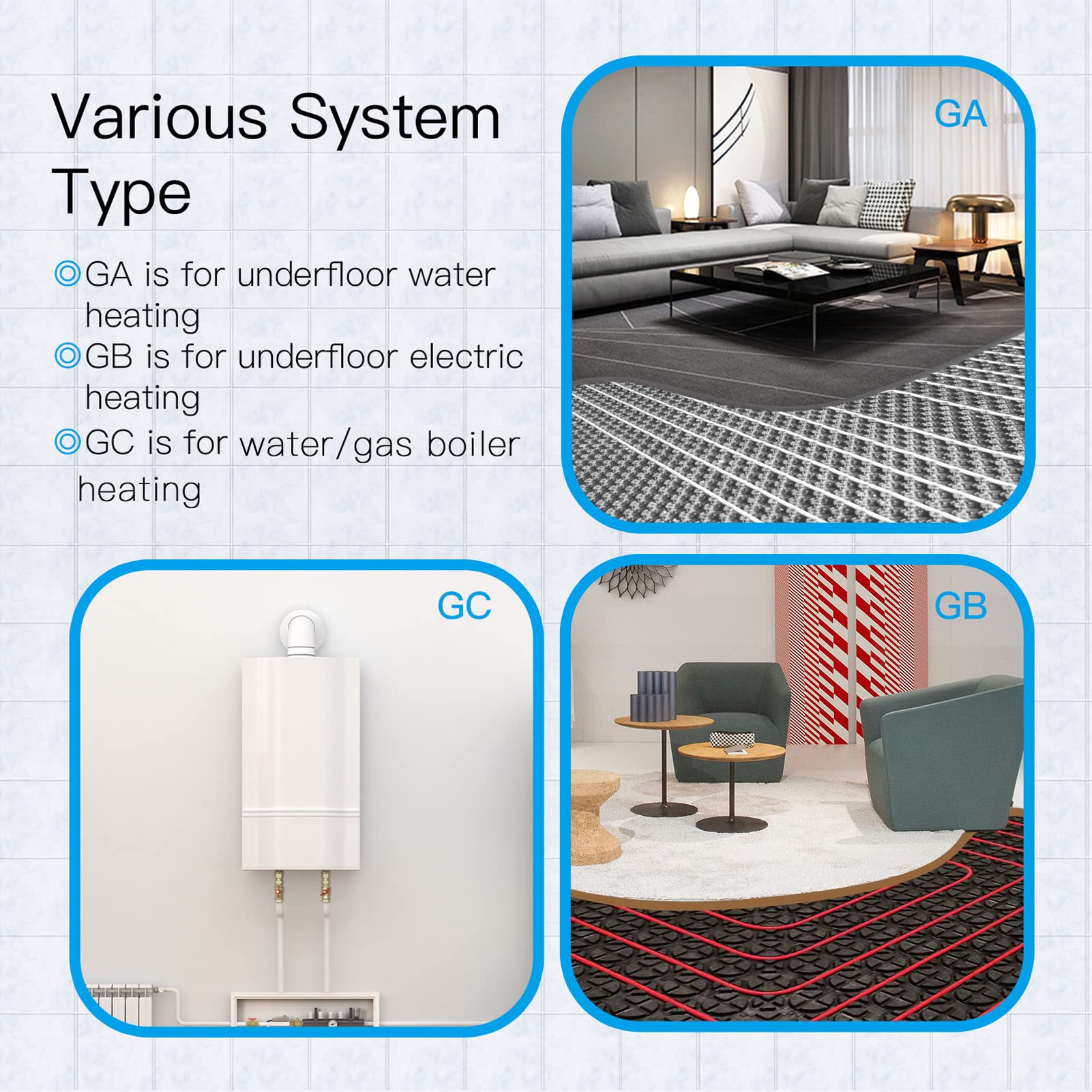 Professional Smart Thermostat,APP Control, WIFI,Programmable,Intelligent Temperature Control for Efficient Energy Usage,Remote Access,95 240VAC,Ideal for Electric Floor Heating