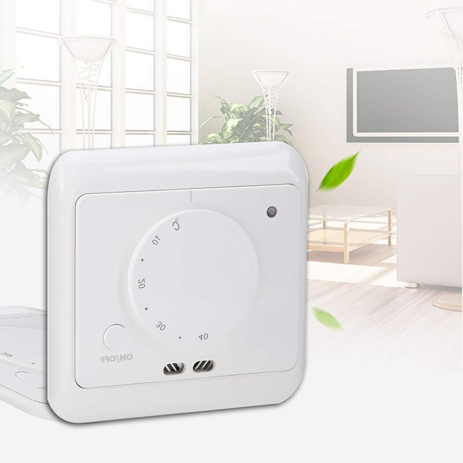 Underfloor Heating Thermostat, AC 230V 50/60HZ 16A Underfloor Heating Floor Temperature Controller with Sensor Thermostat Heating Cooling Control Switch