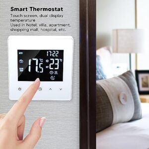 Intelligent Thermostat Touch Screen Programmable Thermostat Constant Temperature Controller Floor Heating Thermostat AC 90‑240V (K2MRH3A)