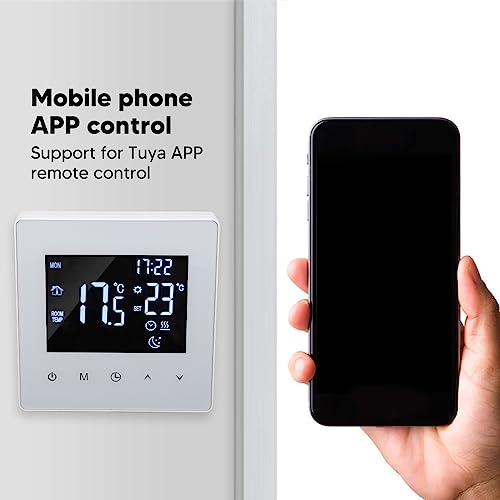 16A Smart Thermostat Touch Screen Floor Heating Temperature Controllerfor Home AC90‑240V (WiFi)