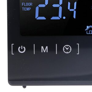 Touch Screen Thermostat, Home Temperature Controller Low Temp Protection 16A Sensitive AC85V‑240V for Floor Heating