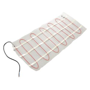 floor heating mat, 240w pep selfadhesive insulation mesh electric heating mat pvc protective sleeve for stone tiles (100-120v)