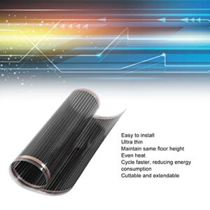 Electric Heating Mat 220?240V Extendable Floor Heating System Kit Reduced Energy Consumption Maintenance Quiet for Ceramic Tiles (Type B 80x100cm)