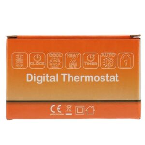 Wengart Underfloor Heating Thermostats Controller 7-Day Programmable with LCD Touch Screen WG505,AC230V 3A Work for Radiant Floor Heating Link Gas Boiler White