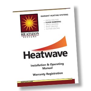 HEATWAVE 50 Sqft 240V Electric Floor Heating System Includes 7-Day/4 Event Programmable GFCI Thermostat