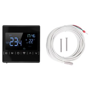 Touch Screen for Smart Thermostat WiFi Programmable Thermostat Floor Heating Controller Touch Screen WiFi Programmable Thermostat Industrial Supplies