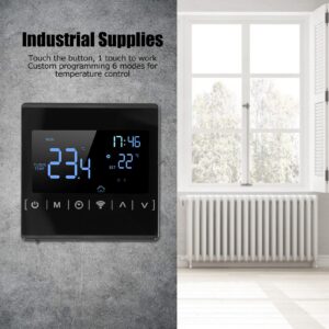 Floor Heating Controller, Floor Heating Controller, Wifi Touch Screen Programmable Thermostat Large LCD Display, programmable household thermostats