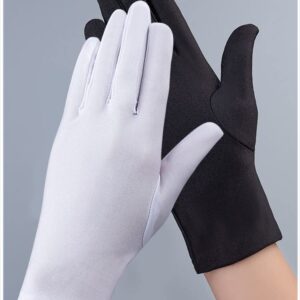 DAZCOS MCYT Ranboo Cosplay Black and White Mask Gloves Adjustable Face Cover Washable (black and white)