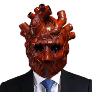 vzqi dorohedoro shin mask cosplay noi mask cos anime halloween horror latex props