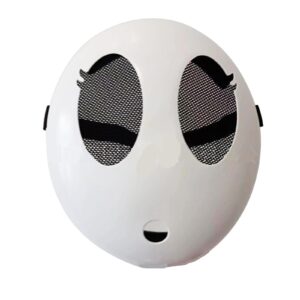 shy guy mask cheap for women white latex full face mask