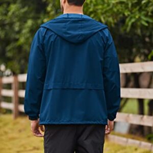 COOFANDY Men's Waterproof Rainwear for Golf Rain Proof Running Jacket for Men