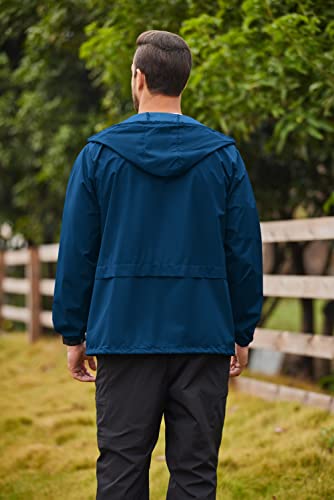 COOFANDY Men's Waterproof Rainwear for Golf Rain Proof Running Jacket for Men