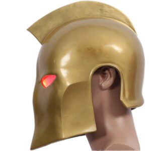 Dr Fate Helmet Deluxe Resin Full Head Golden Cosplay LEDs Mask Xcoser