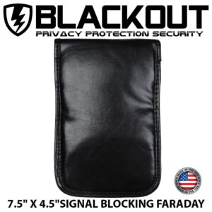 BLACKOUT RFID Blocking Faraday Cage Privacy Bag EMP Bag Combo for Laptops, Tablets Smartphones TB Hard Disk SSL Drives iPad iPhone Galaxy Passports Credit Cards