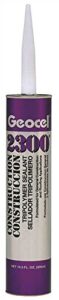 geocel gc66100 2300 construction tripolymer sealant, clear, 10.3 oz