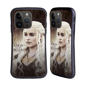 head case designs officially licensed hbo game of thrones daenerys targaryen quotes hybrid case compatible with apple iphone 15 pro