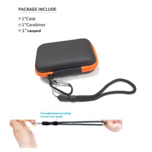 BUISAMG 510 thread charger Storage Case, Carrying Small Travel case, Organizer Pouch with Carabiner, USB C to C Cable for iPhone 15 and various USB C phone charging. Bag+Cable