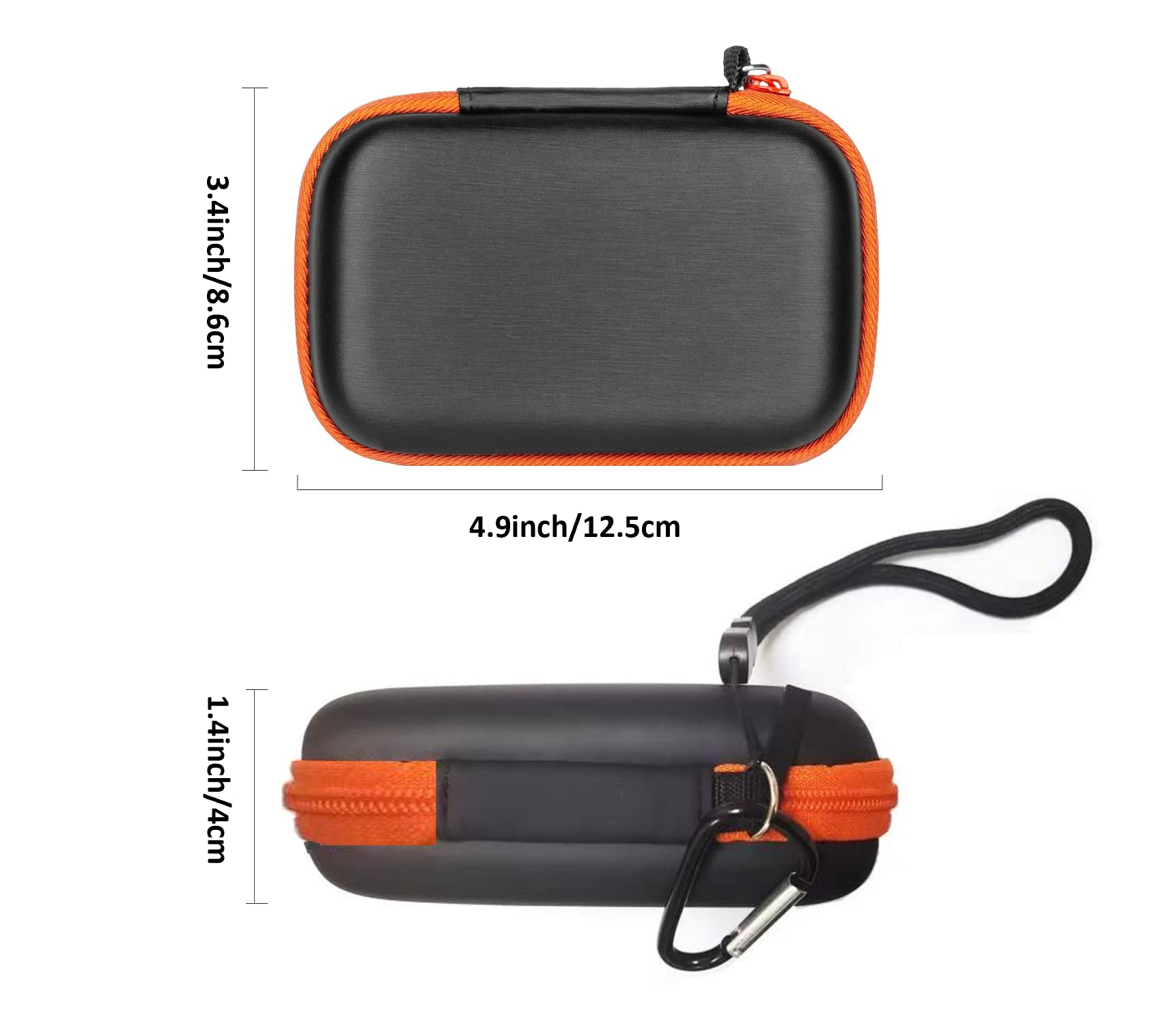 BUISAMG 510 thread charger Storage Case, Carrying Small Travel case, Organizer Pouch with Carabiner, USB C to C Cable for iPhone 15 and various USB C phone charging. Bag+Cable