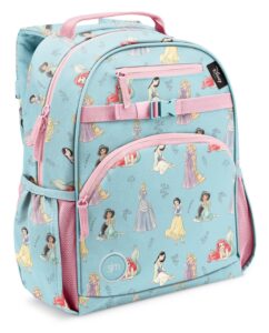 simple modern disney toddler backpack for school girls and boys | kindergarten elementary kids backpack | fletcher collection | kids - medium (15" tall) | princess royal beauty