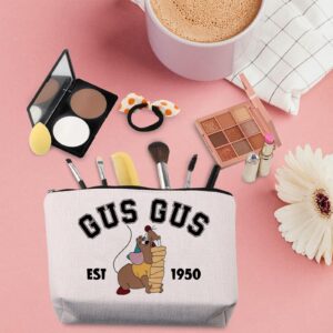 TSOTMO Cartoon Merchandise Gift Fairy Tale Cosmetic Bag Fairy Princess Gift Mouse Gus Makeup Bag For Movie Fans Jaq And Gus Gift (GUSGUS)