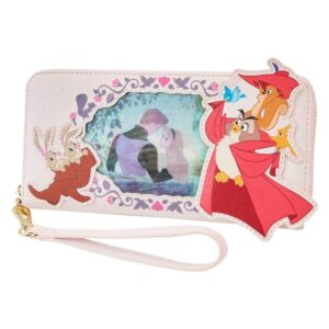 loungefly disney sleeping beauty princess lenticular wristlet wallet