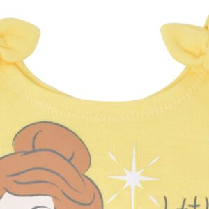 Disney Princess Belle Toddler Girls Sleeveless Romper & Headband Belle 4T