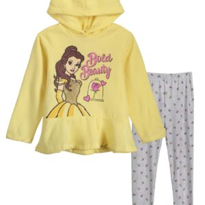 Disney Princess Belle Toddler Girls Pullover Hoodie and Leggings Outfit Set 4T