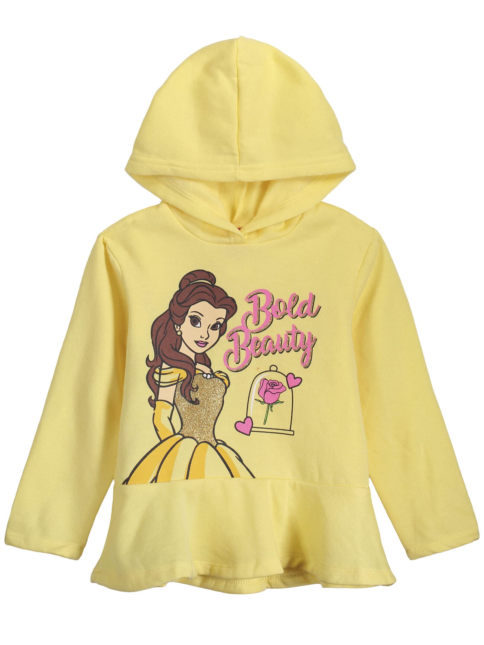 Disney Princess Belle Toddler Girls Pullover Hoodie and Leggings Outfit Set 4T