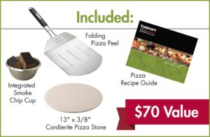 cuisinart cpo-600 portable outdoor pizza oven