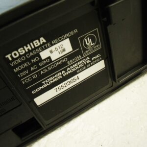 Toshiba W512 Hi-Fi VCR